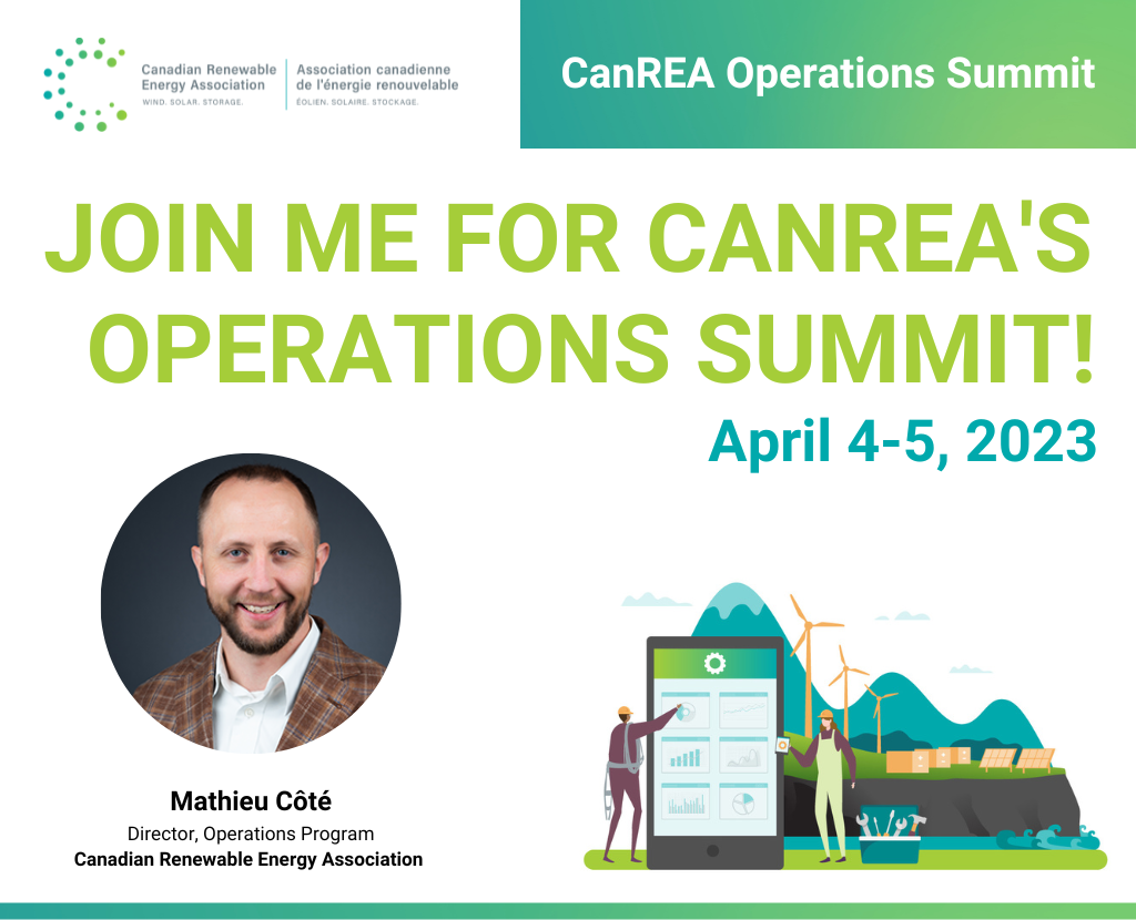 Gear up for the CanREA Operations Summit 2023 - Canadian Renewable ...