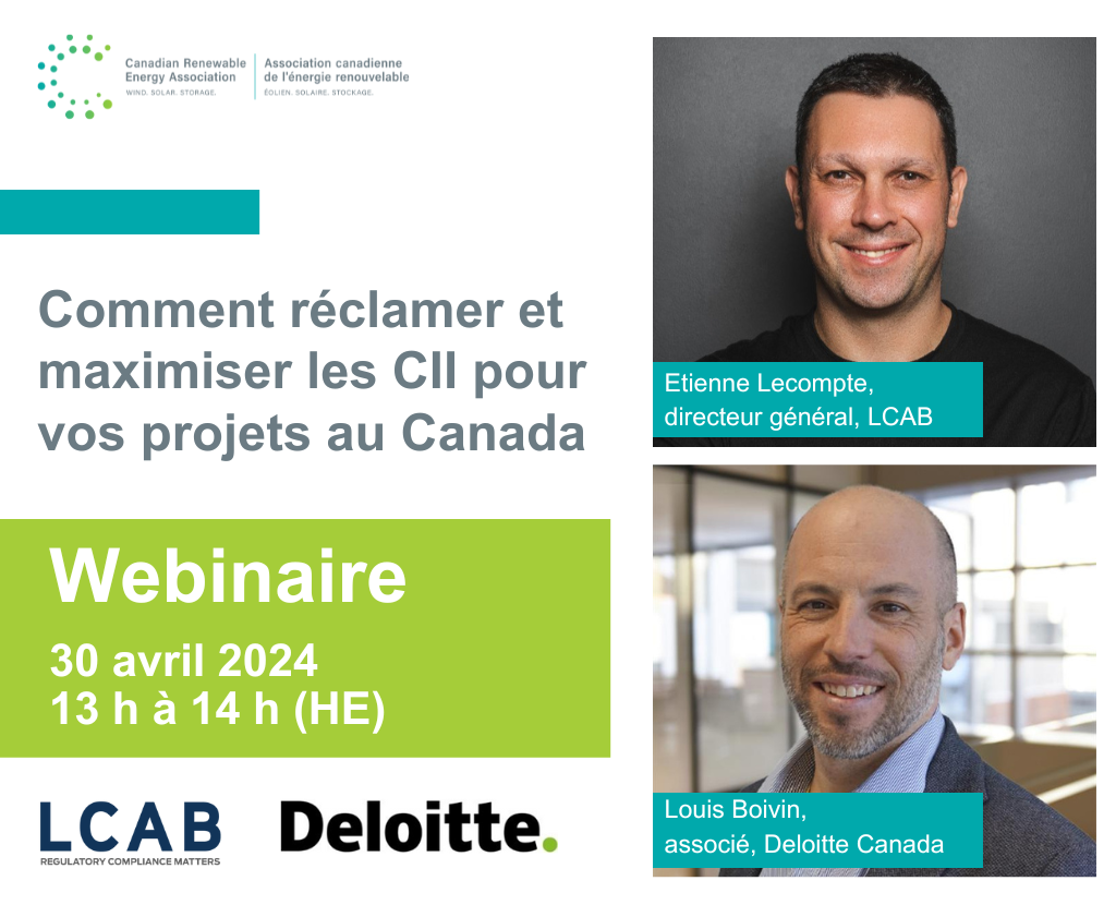 Webinaire : Comment réclamer et maximiser les CII pour vos projets au ...
